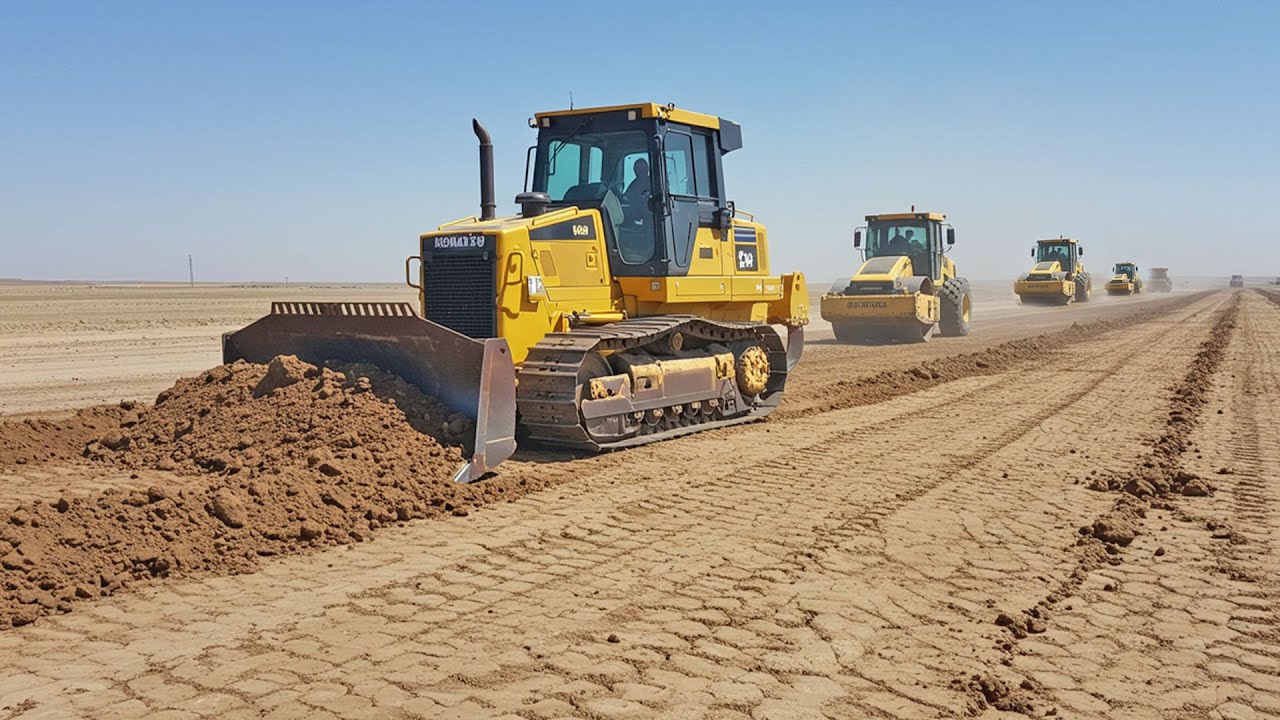 Bulldozer D68 Tackles Extreme Road Construction | Heavy Equipment for ...