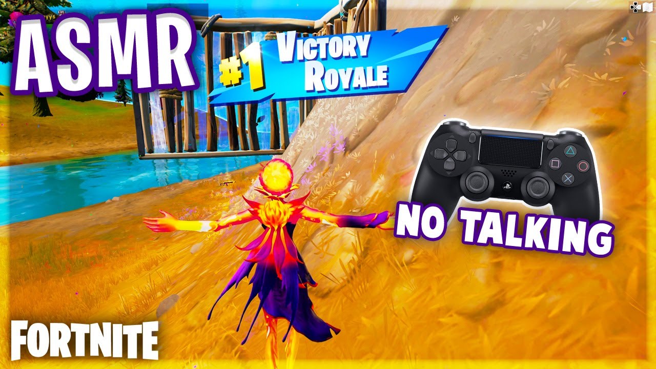 Fortnite ASMR - Solo Squad Bot Lobby Victory | 🎮 PS4 Controller Sounds ...