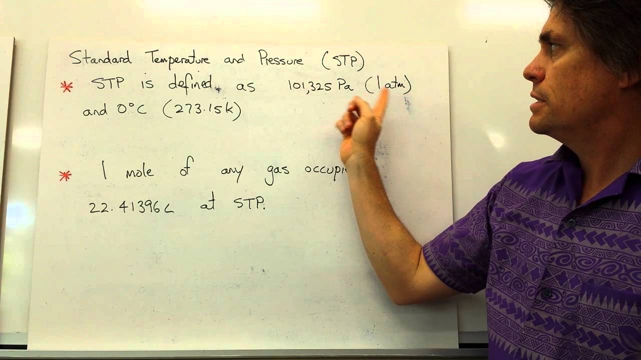 Standard Temperature and Pressure - YouTube