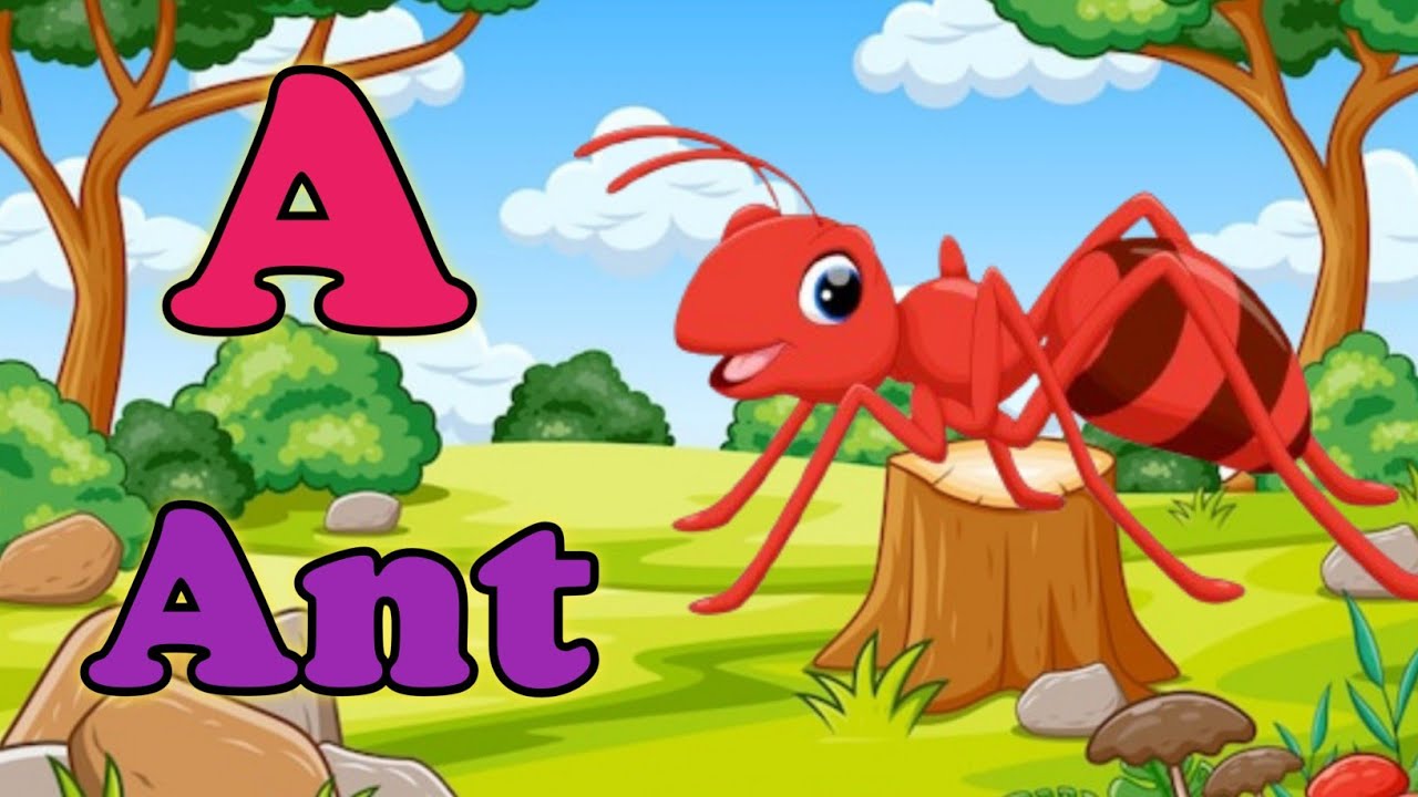 A for ant // #alphabet #kids #phonics #nurseryrhyme #video #virlvideo # ...