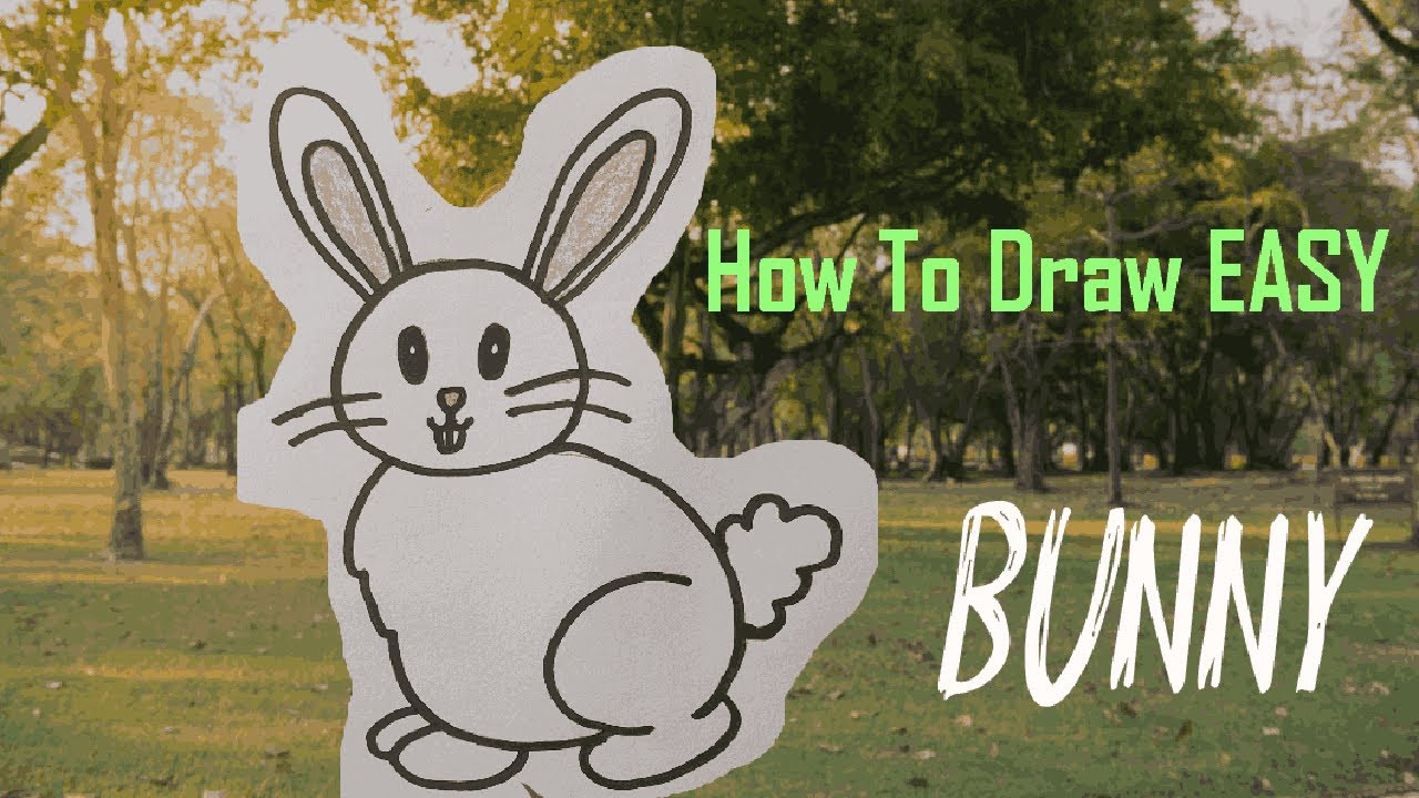 How To Draw EASY BUNNY RABBIT - YouTube