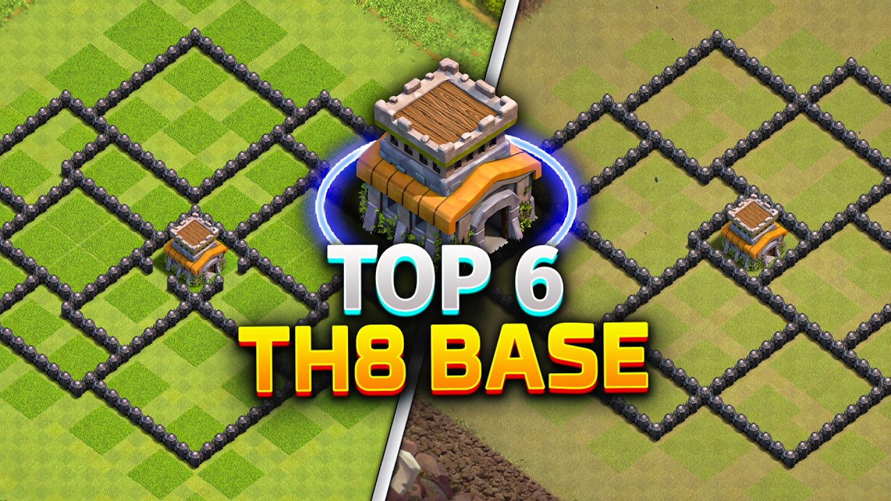 TOP 6! Town Hall 8 (TH8) Base Layout + Copy Link 2025 | Clash of Clans - YouTube