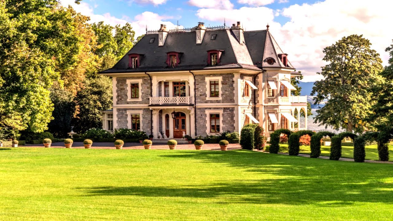 Inside a $100,000,000 USD LAKE GENEVA MEGA MANSION With Stunning Views ...