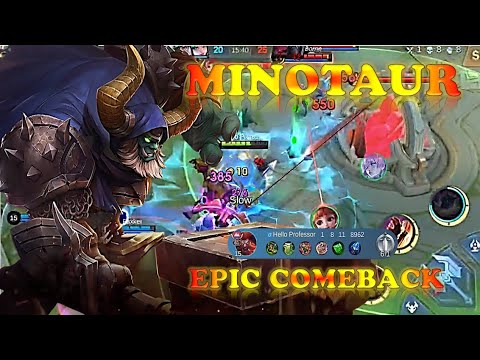 MINOTAUR: Epic Comeback Game Play in Mobile Legends Bang Bang #mlbb # ...