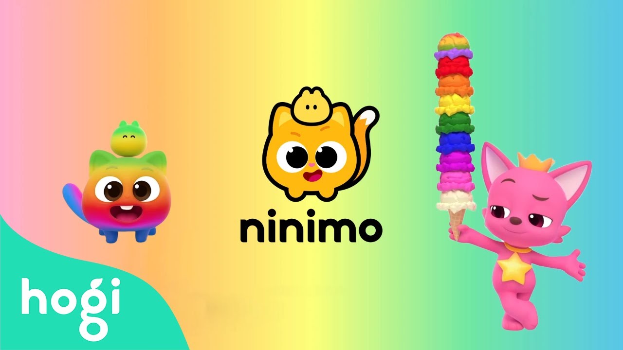 🌈🐱 Color-Changing Ninimo Ice Cream Fun!｜Ninimo Jingle｜Pinkfong Jingle ...