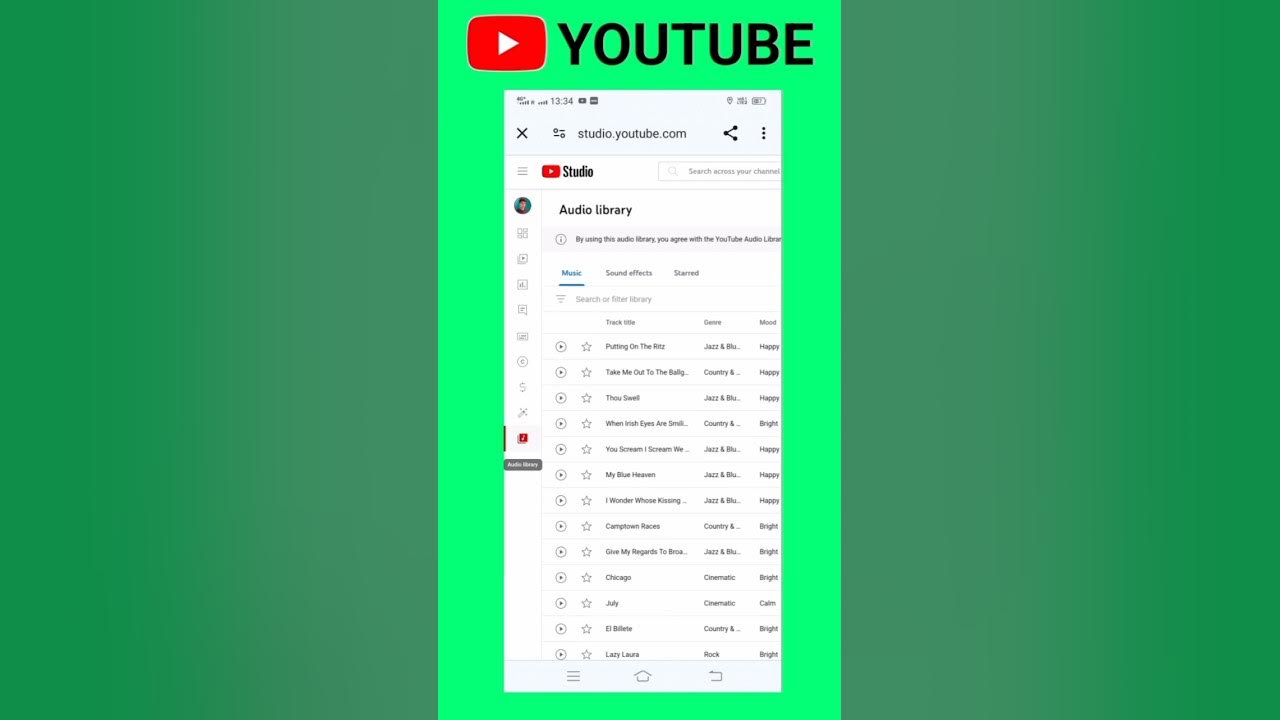 How to use youtube audio library music - YouTube