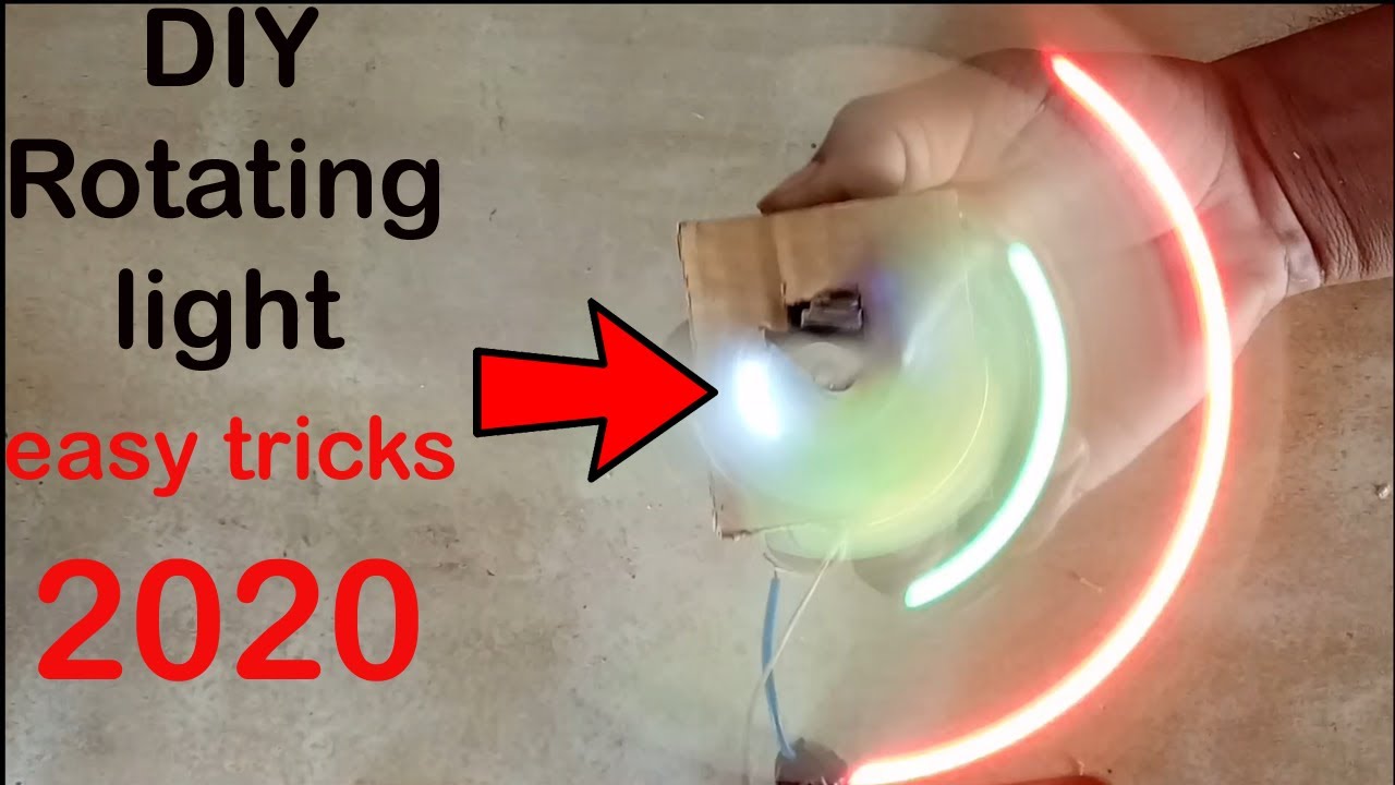 How to make a DIY Rotating light new trick 2020😀 [simple, best and easy ...