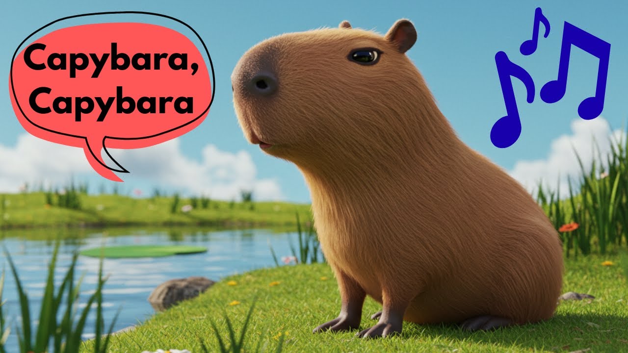 Capybara, Capybara / Kids' Songs / Animal Songs for Kids / Whiskers ...