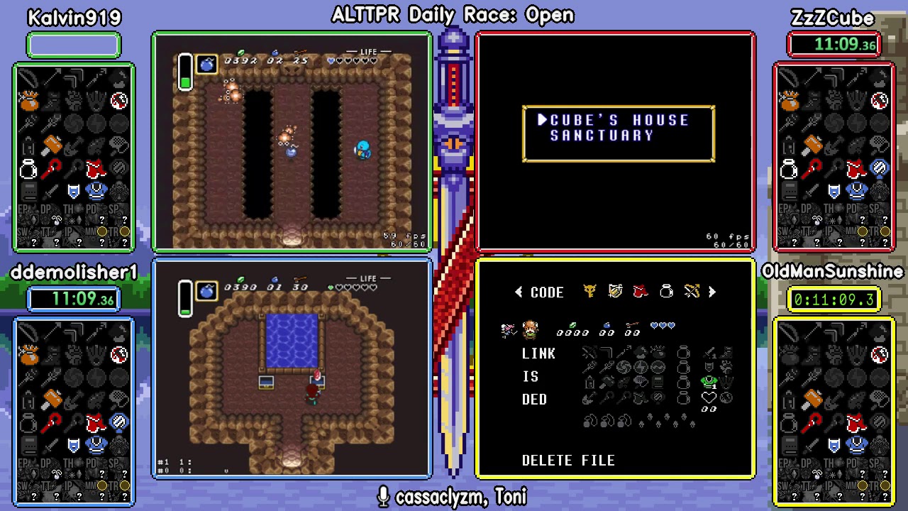 Open 061219. ALTTP Randomizer Daily Race. - YouTube