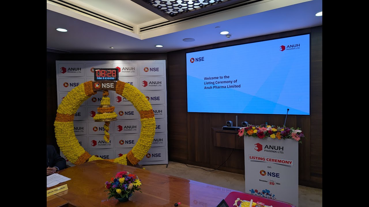 Listing Ceremony of Anuh Pharma Limited - YouTube