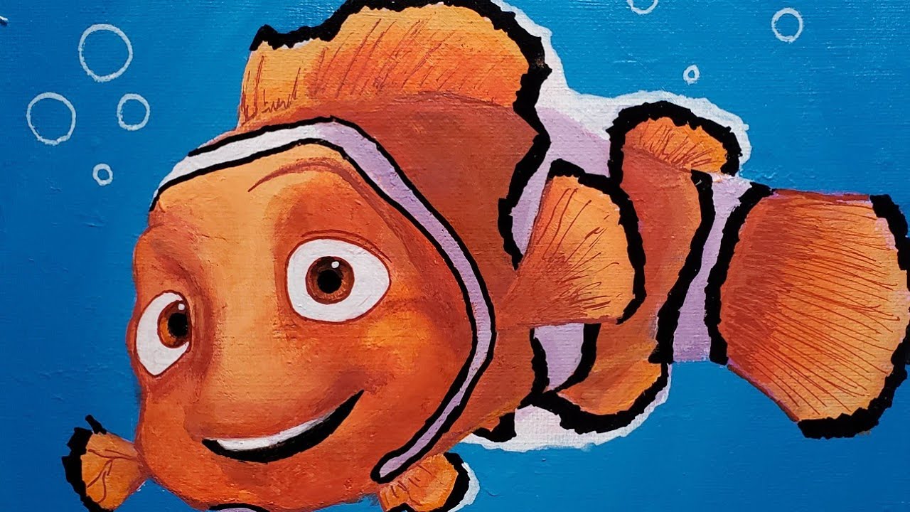 Painting Nemo From Finding Nemo With Detail - YouTube