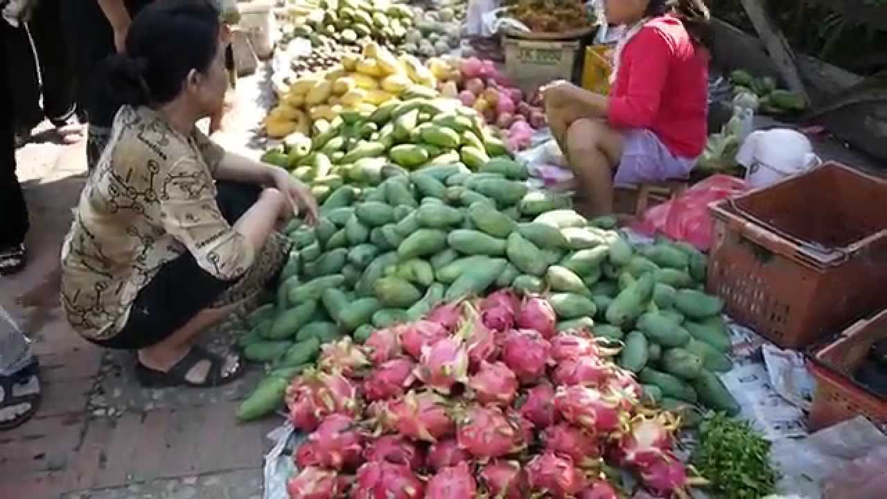 Fresh Fruits, Luang Prabang, Laos - YouTube