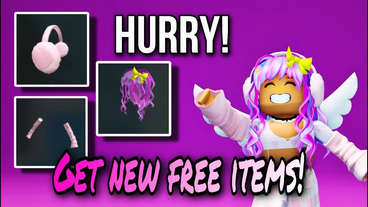 HURRY! GET NEW FREE CUTE ROBLOX ITEMS!😍 - YouTube