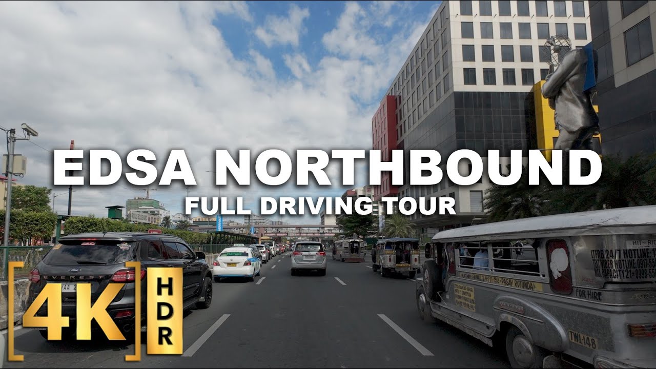 The Metro's BUSIEST Highway! Full Driving Tour of EDSA Northbound 2024 ...