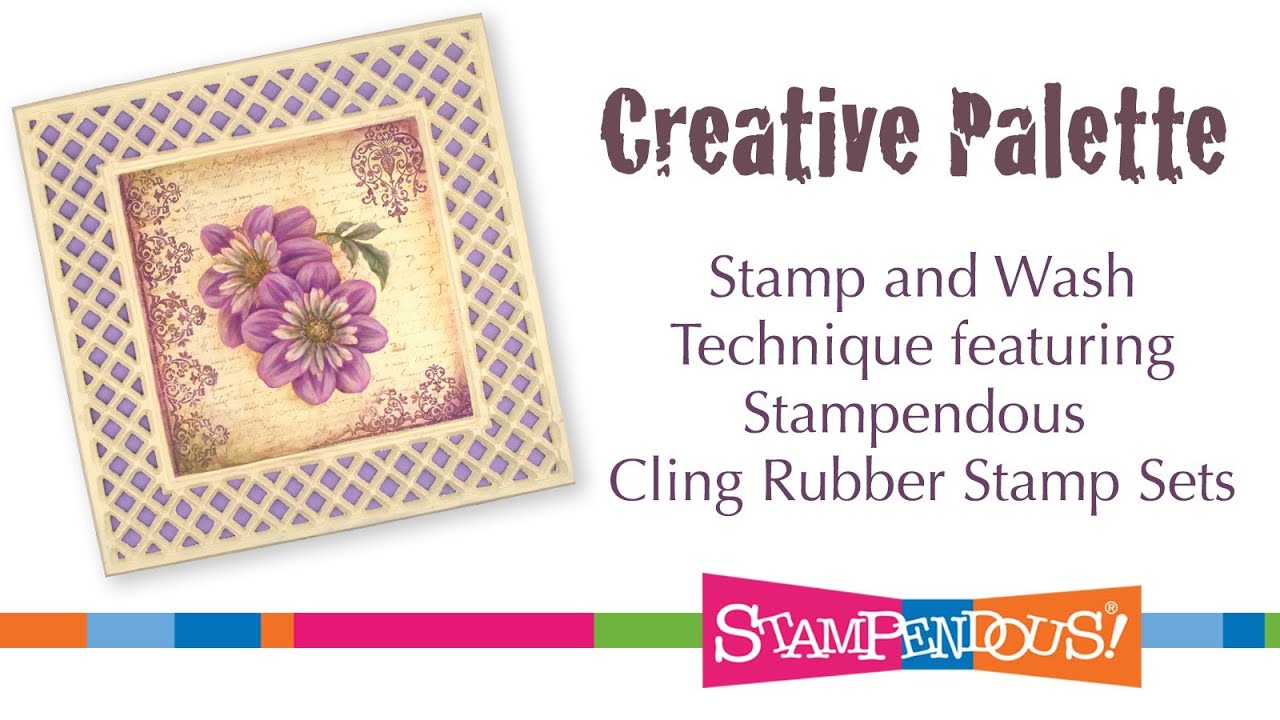 Stamp And Wash Technique for Decorative Painting - YouTube