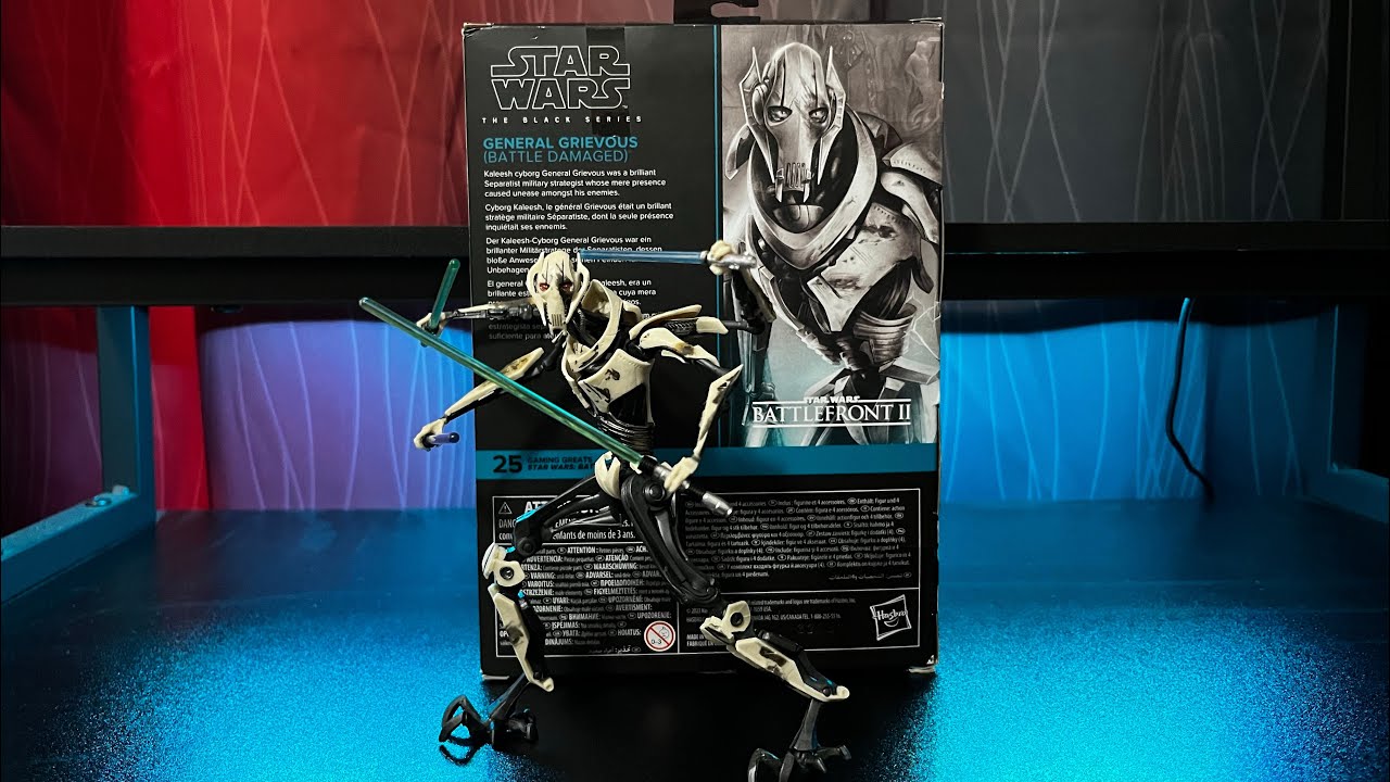 General Grievous (Battle Damaged) Figure Review | Star Wars The Black ...