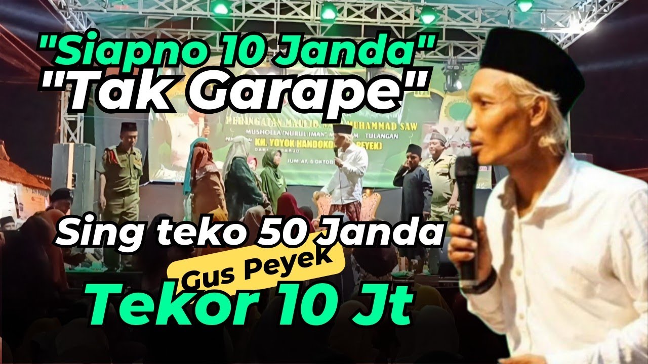 VIRAL..! GUS PEYEK HARI INI BAGI UANG KE 50 JANDA..!! DS MEDALEM ...