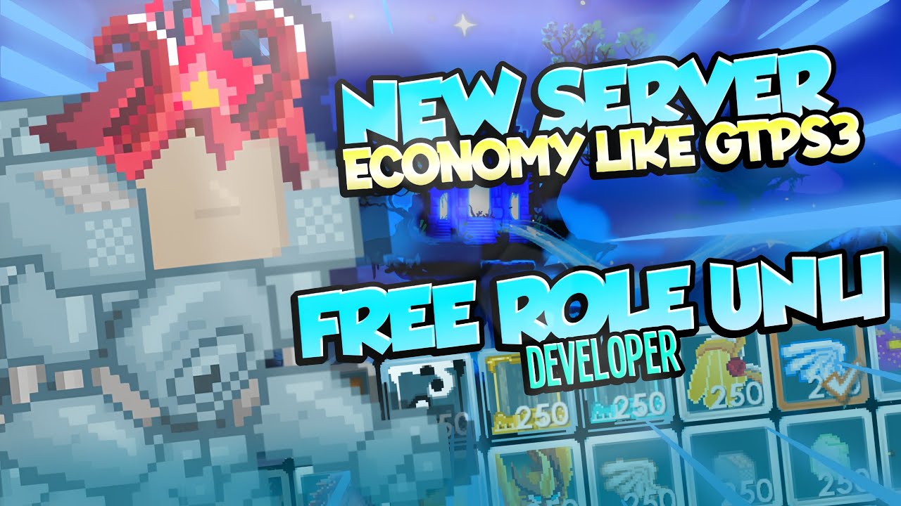 FREE ROLE DEVELOPER NIH CUY‼️BISA FIND ALL BLOCK 🤑‼️ GROWTOPIA PRIVATE SERVER TERBARU 2025 ...