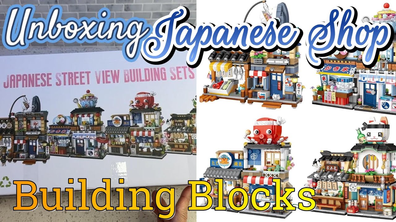 Unboxing Japanese Street View Shop Building Blocks From Amazon - YouTube