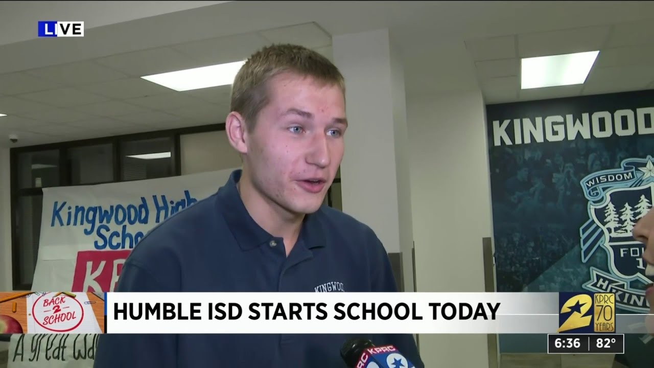 Kingwood High School students return to school for the new year - YouTube