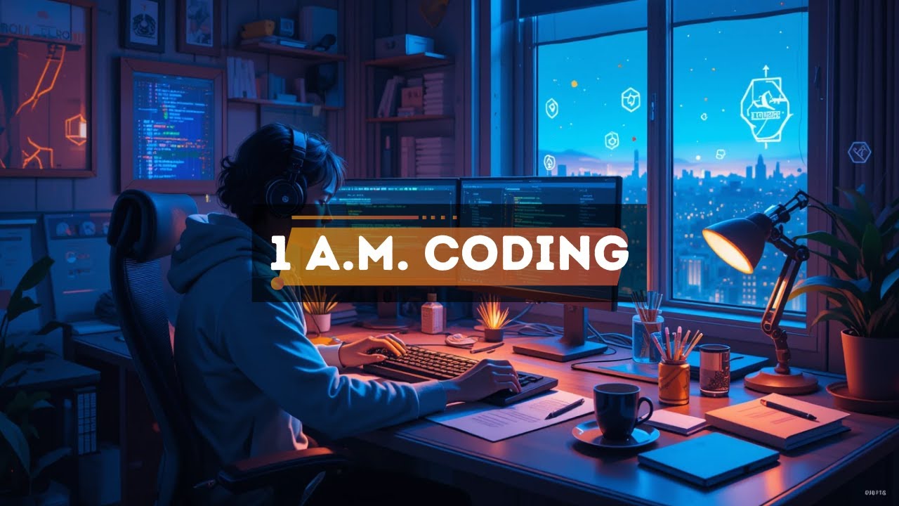 1 AM Coding Session: Chillstep Lo-Fi Beats Midnight Deep Focus And Productivity#lofi #coder # ...