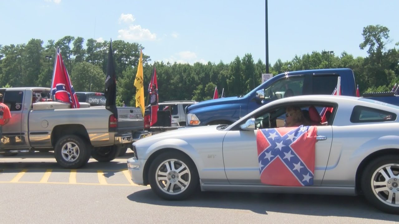 Rally over the confederate flag in Greenville - YouTube