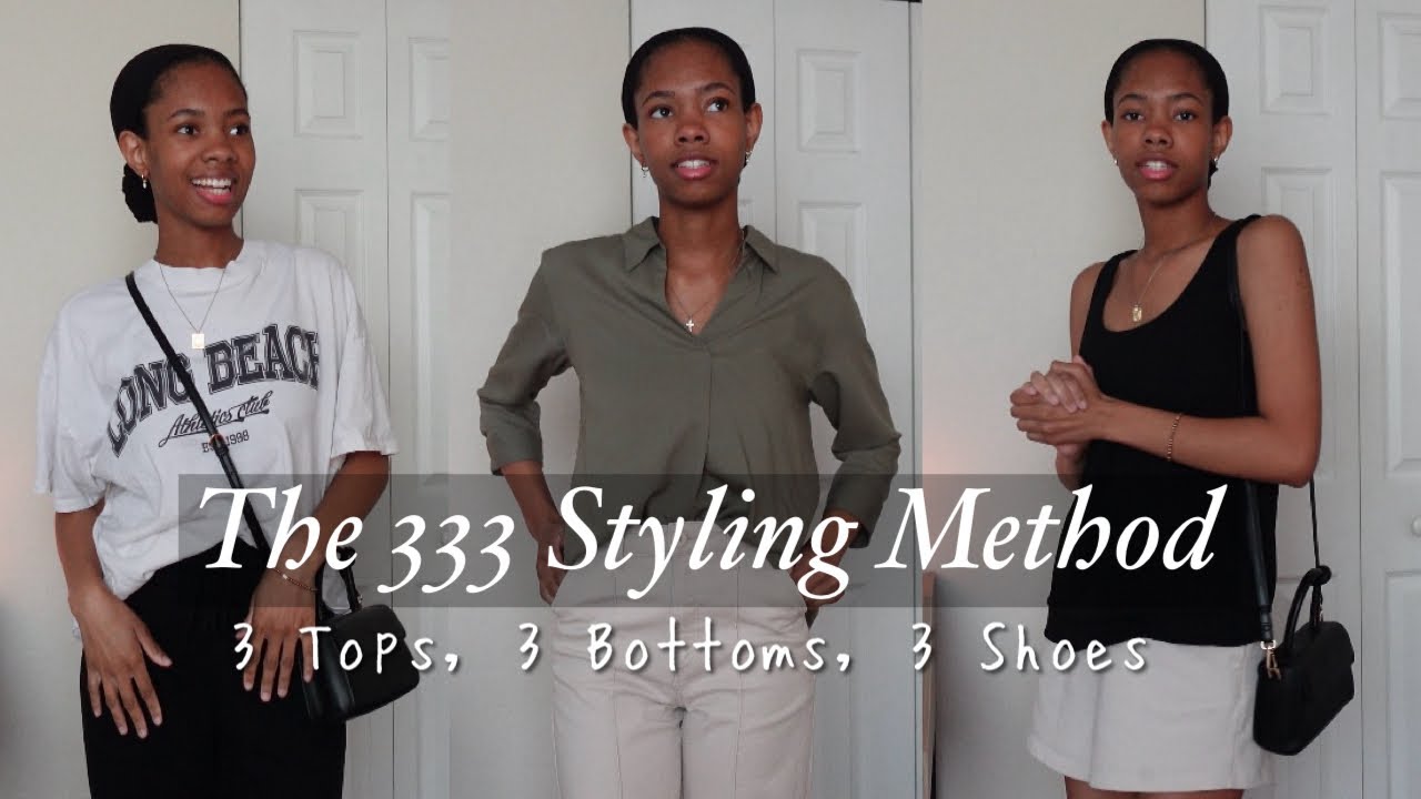 I TRIED THE 333 STYLING METHOD | Modest Capsule Wardrobe Outfit Ideas ...