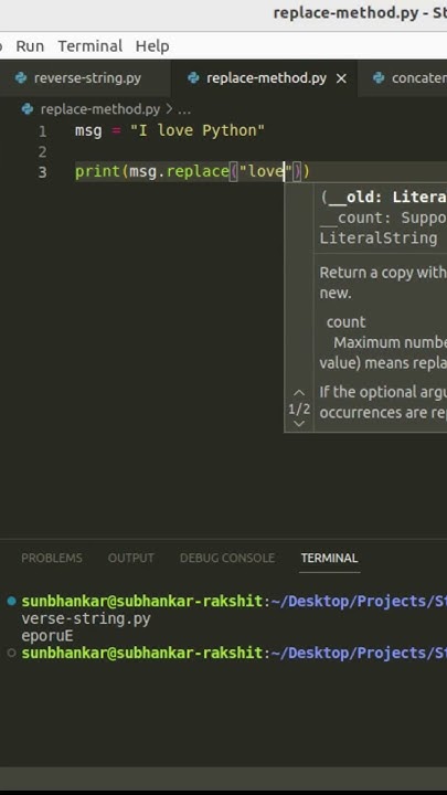 Did You Ever Try? - Strings Tricks in Python #shorts - YouTube