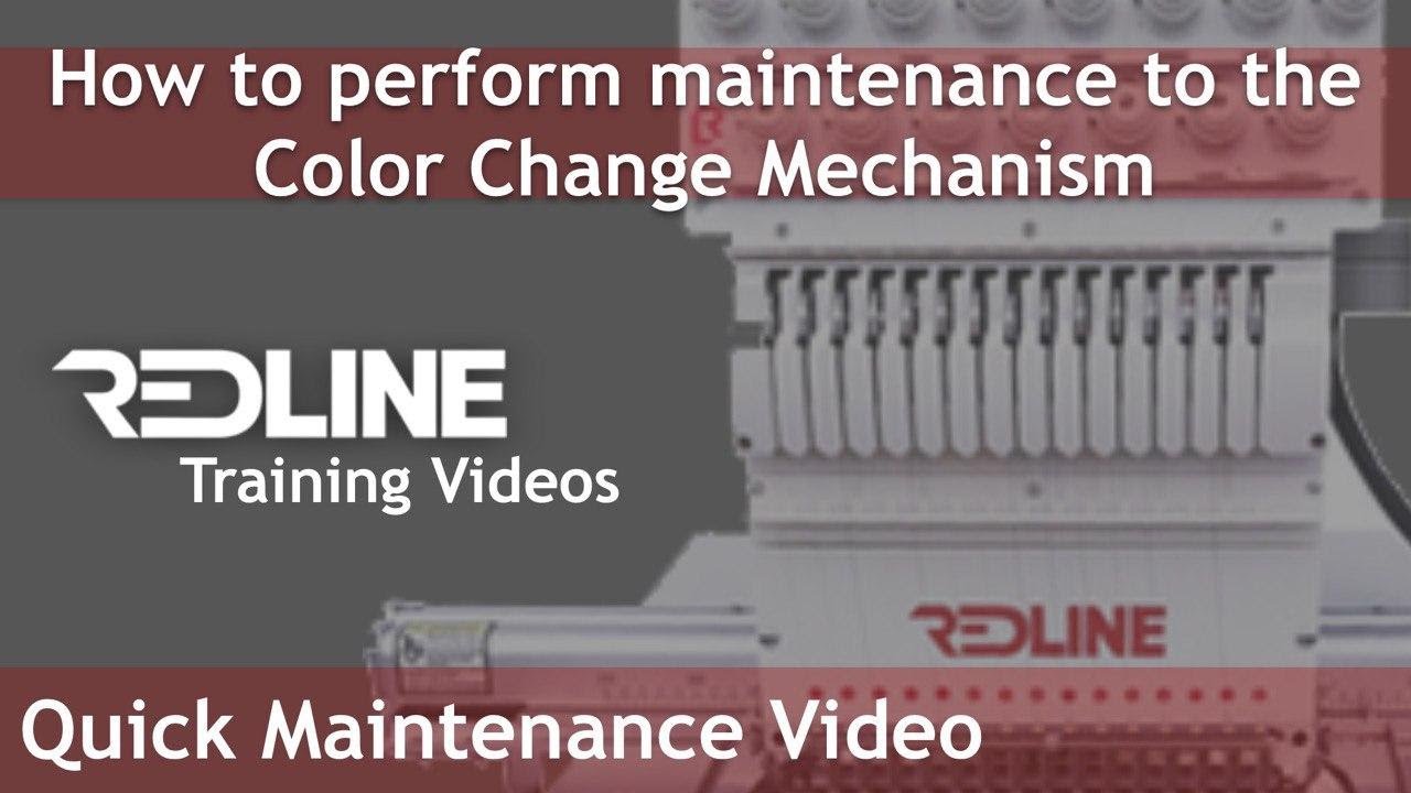 How to perform maintenance to the color change mechanism - YouTube