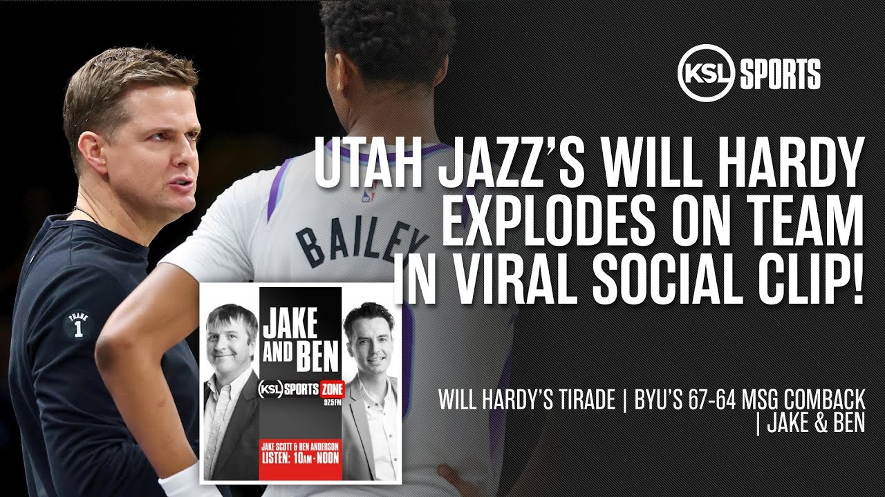 Utah Jazz Coach Will Hardy's Viral Timeout Rant | BYU Wild Comeback at ...