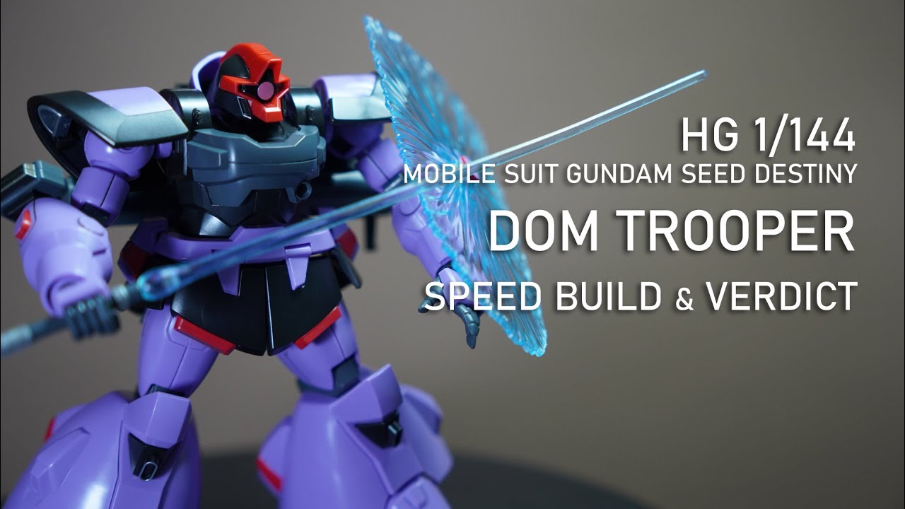 Ep2: Gunpla Review รีวิว HG Dom Trooper Unboxing / Speed Build ...
