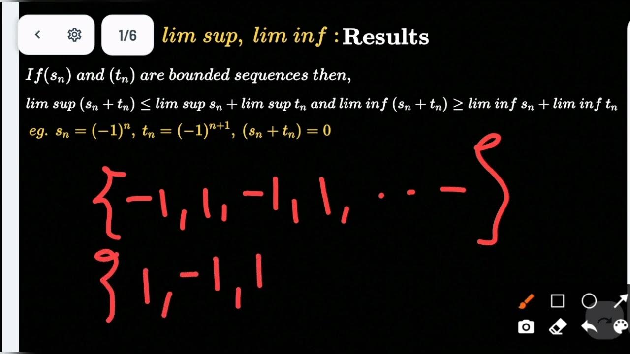 Limit superior and Limit Inferior || Basic Results with examples ...