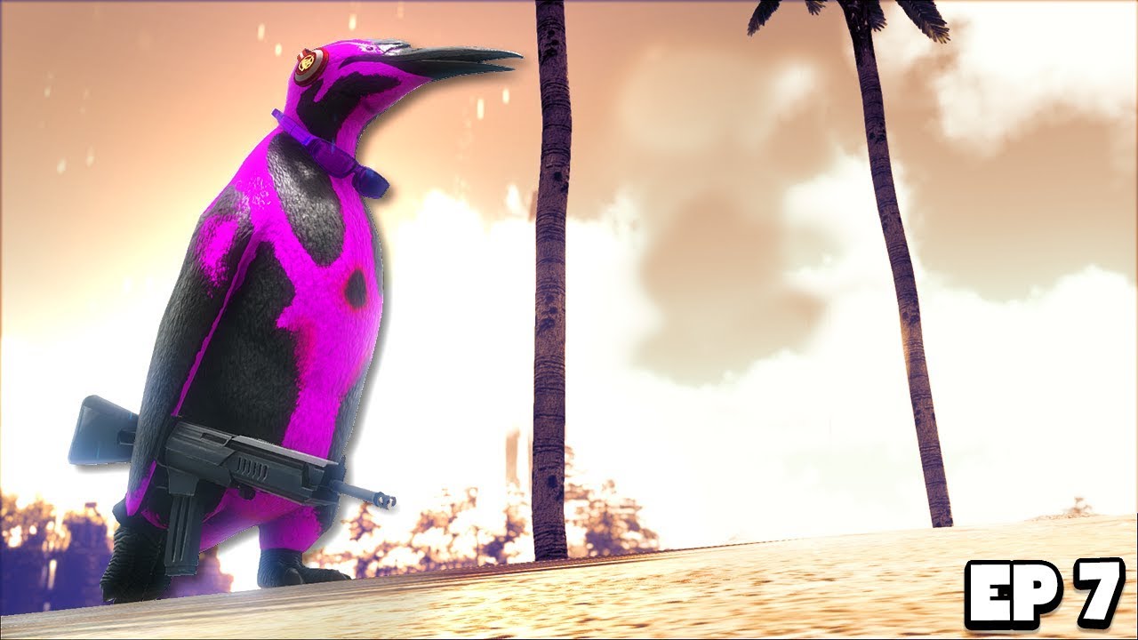 MACHINE GUN PENGUIN! | ARK MEGA Modded #7 (Pugnacia) - YouTube