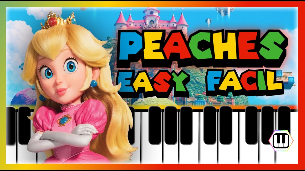 Peaches | Easy Piano | Tutorial Piano Facil | Super Mario Bros - YouTube