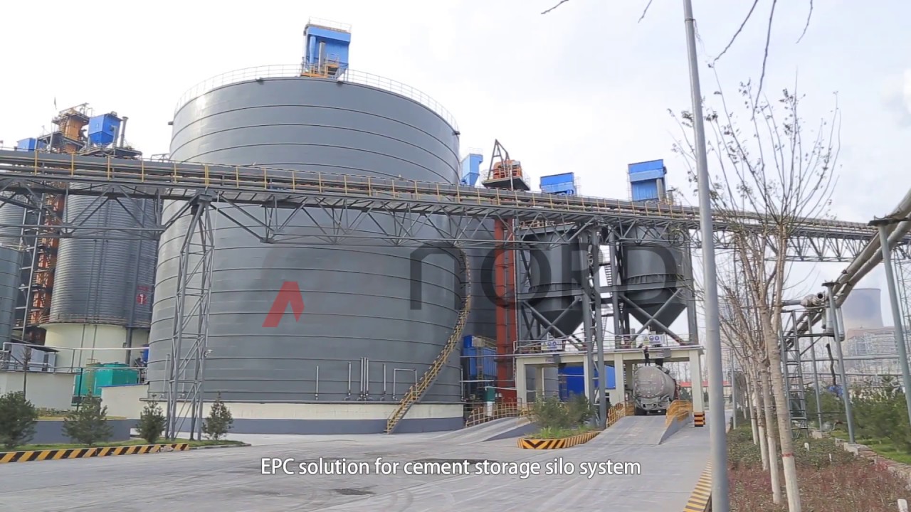 5000~50000 ton large steel silo built for cement fly ash slag powder ...
