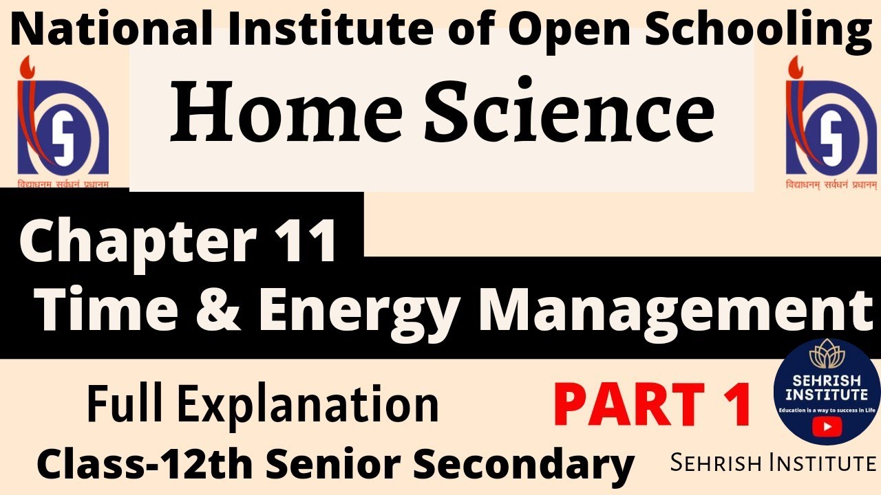 #NIOS Home Science Chapter 11 | Class-12th Sr. Secondary | # ...