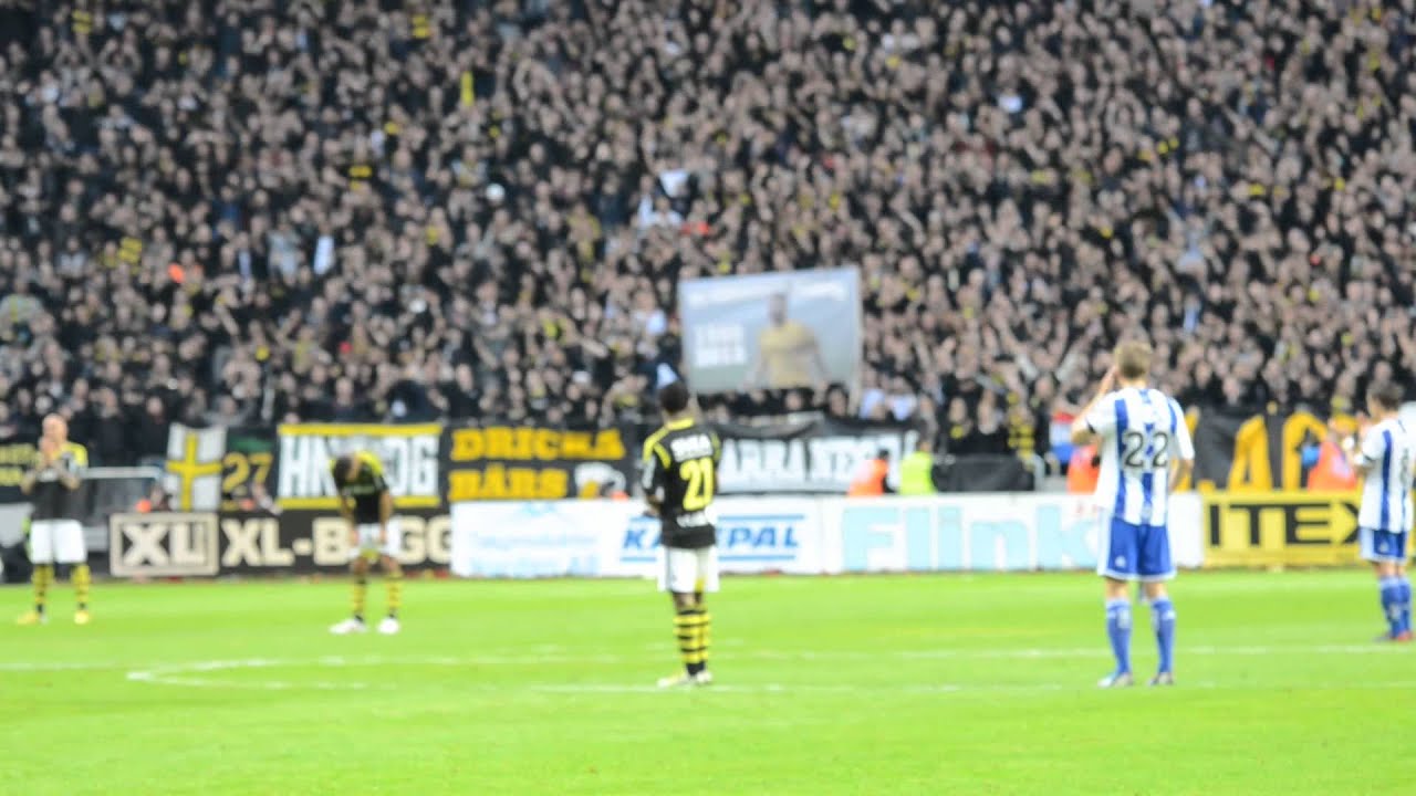 AIK-IFK Göteborg, minut 27 (Ivan Turina hyllas) - YouTube