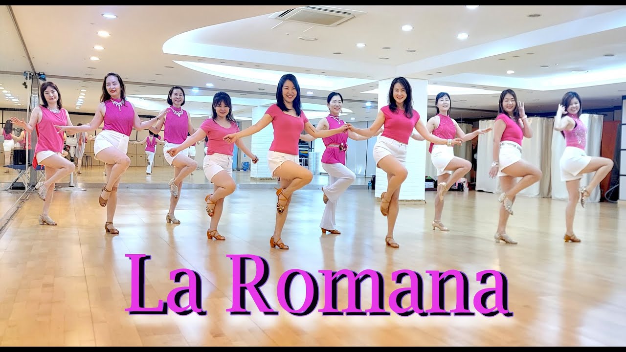 LA ROMANA - LINEDANCE (Monica Choi, Rosa Lee & Chloe Cha) - YouTube