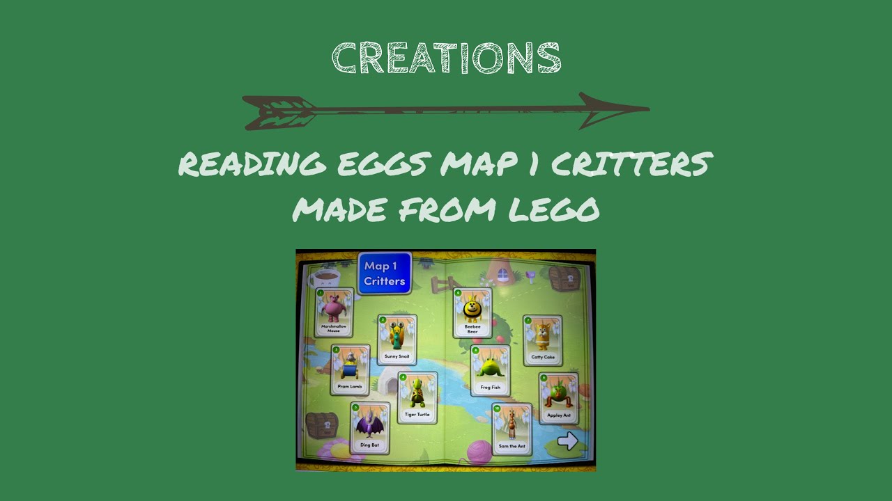 Creations- Reading Eggs Map 1 Critters Made From Lego - YouTube