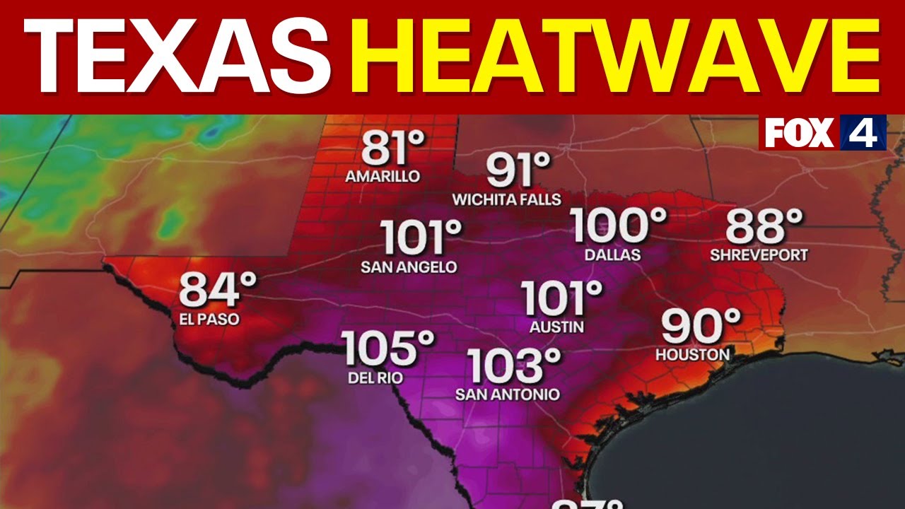 Dallas weather: Heat records to fall in Texas this week - YouTube