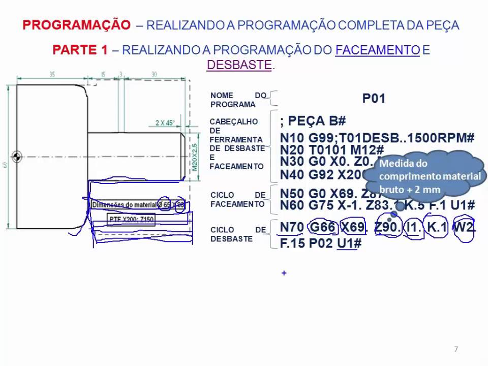 Aula4 Programação Torno CNC Programação Final Parte2 - YouTube