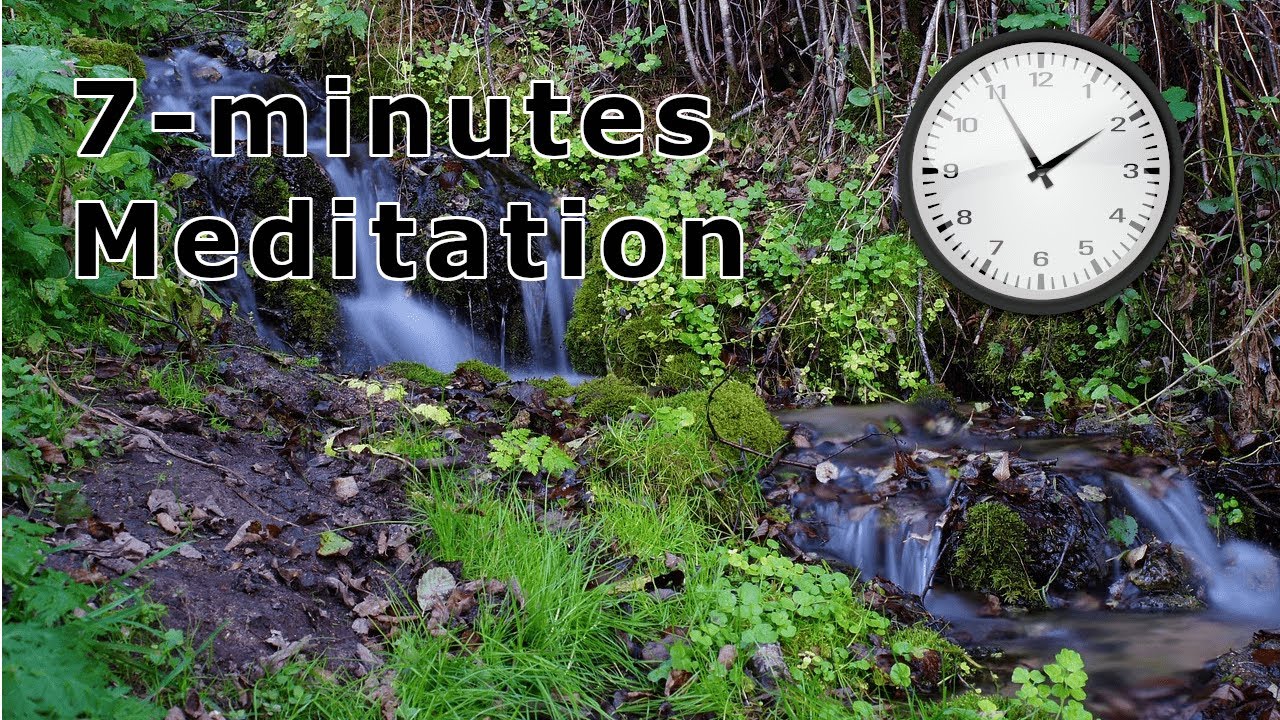 7 minutes meditation with the sounds of nature - mountain stream - YouTube