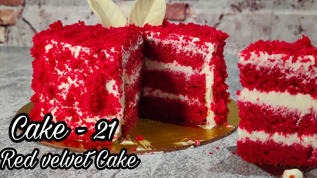 Red velvet Cake with cream cheese frosting / Original Red velvet Cake ...