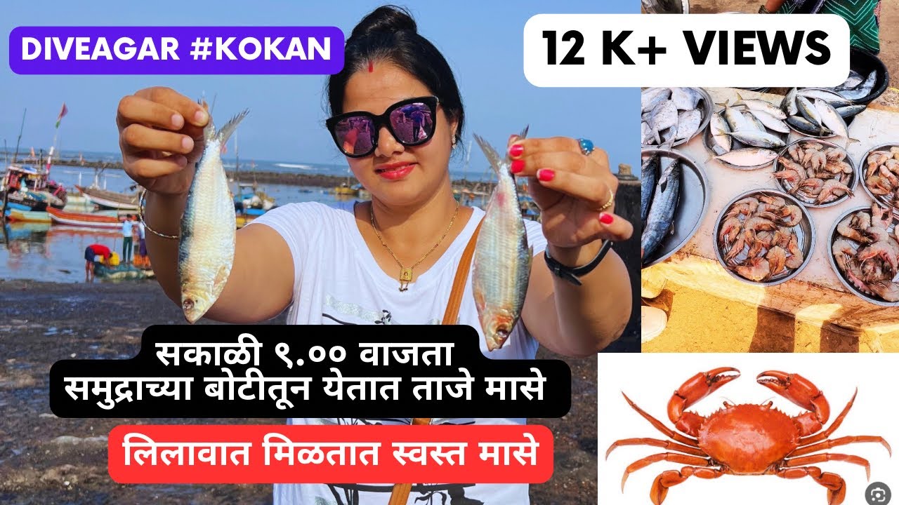 Bharadkhol | Near Diveagar Fish Market | Great Deal| Marathi Vlog ...