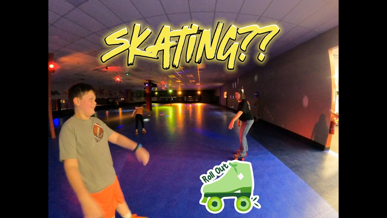 My first time roller skating - YouTube