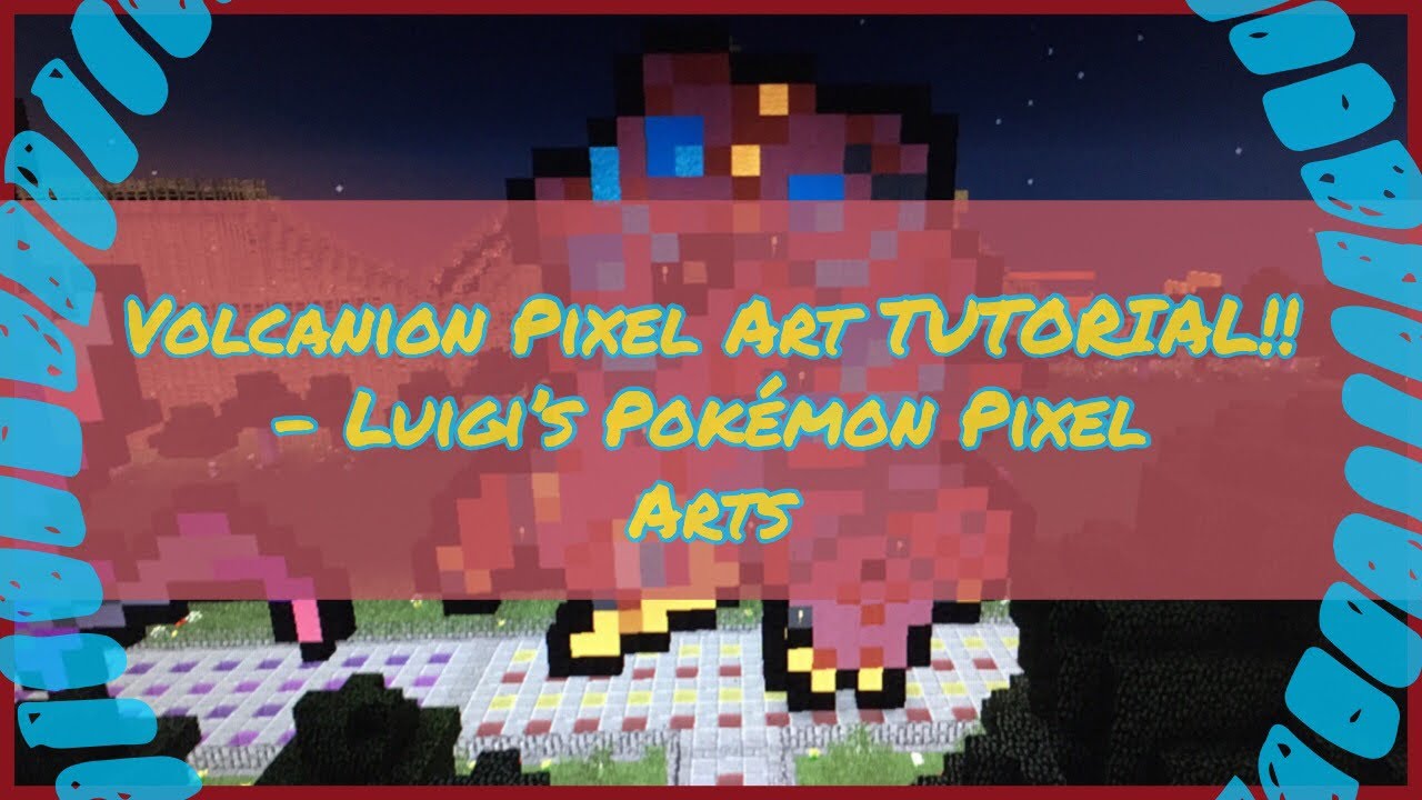 Volcanion Pixel Art TUTORIAL!! - Luigi’s Pokémon Pixel Arts - YouTube