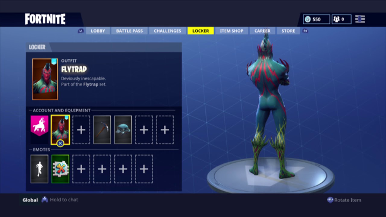 Fortnite NEW FLYTRAP SKIN REVIEW - YouTube