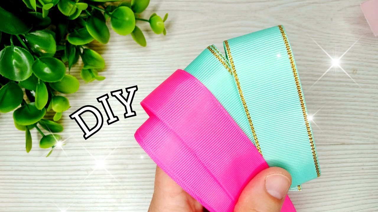 DIY BOWS How To Make Cute Ribbon Bows - YouTube