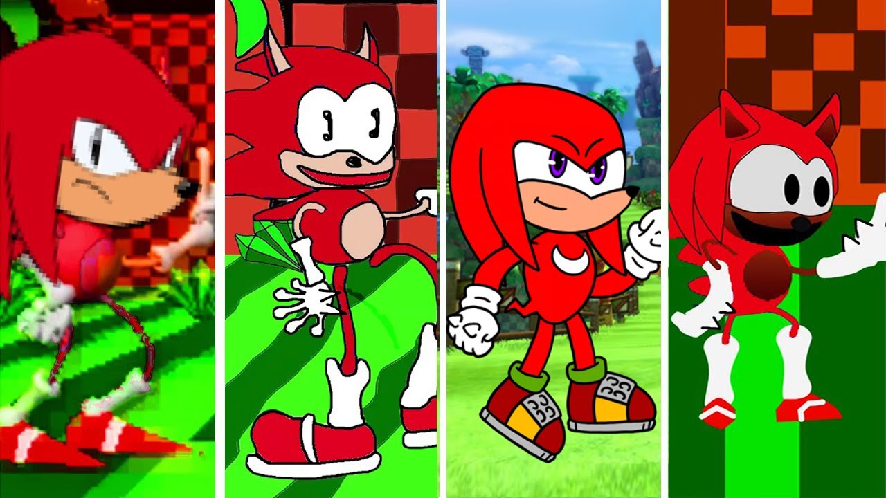 Kick.exe, but Knuckles & Sonic All Versions Compilation - YouTube