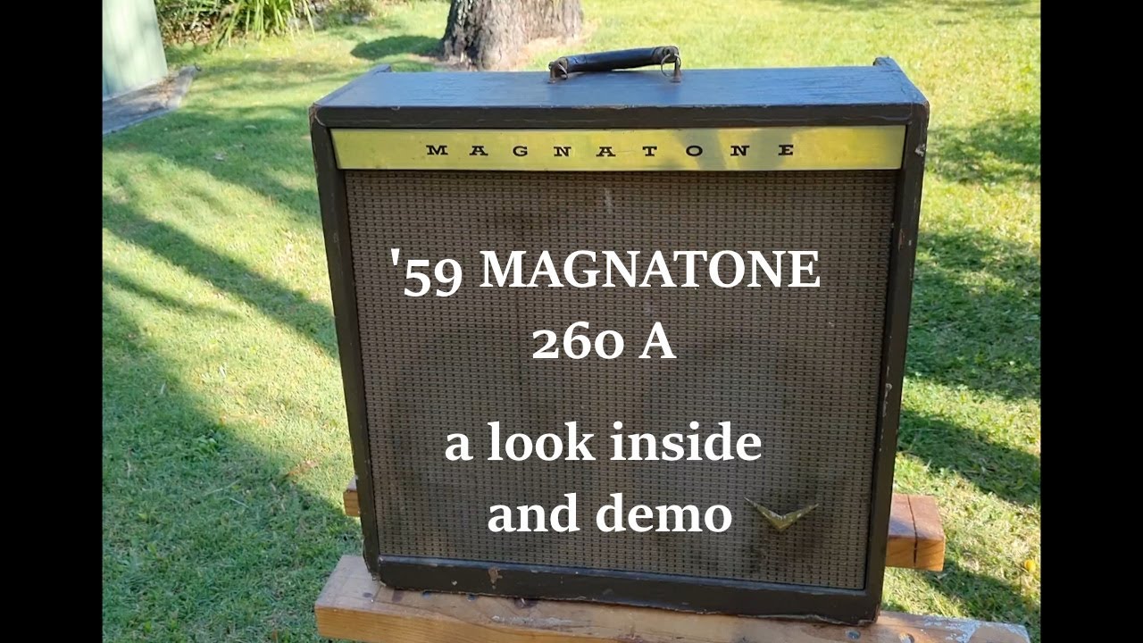 1959 Magnatone 260a amp - A look inside and a demo - YouTube